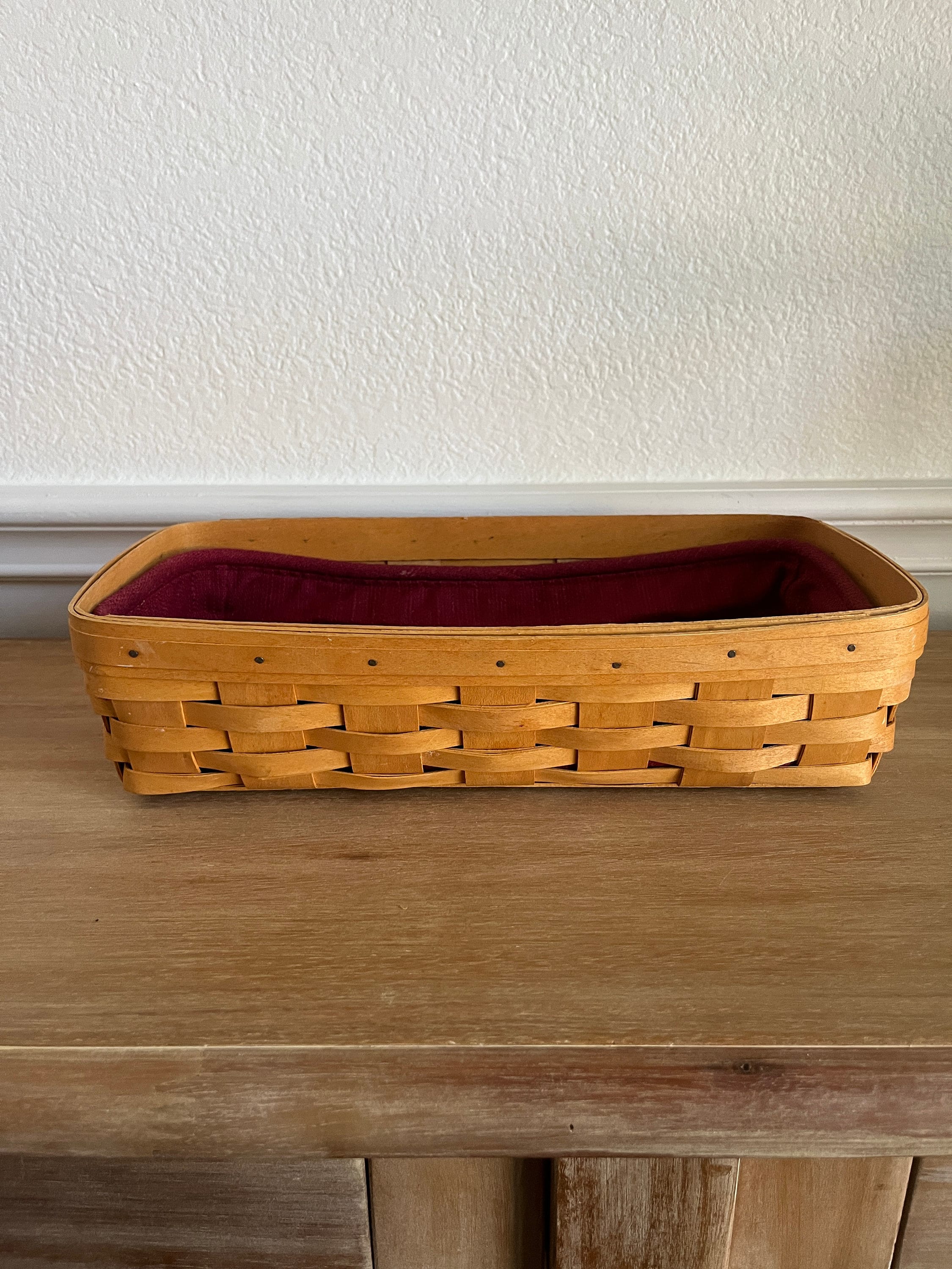 Vintage Longaberger Bread Basket 2002 With Liner - Etsy