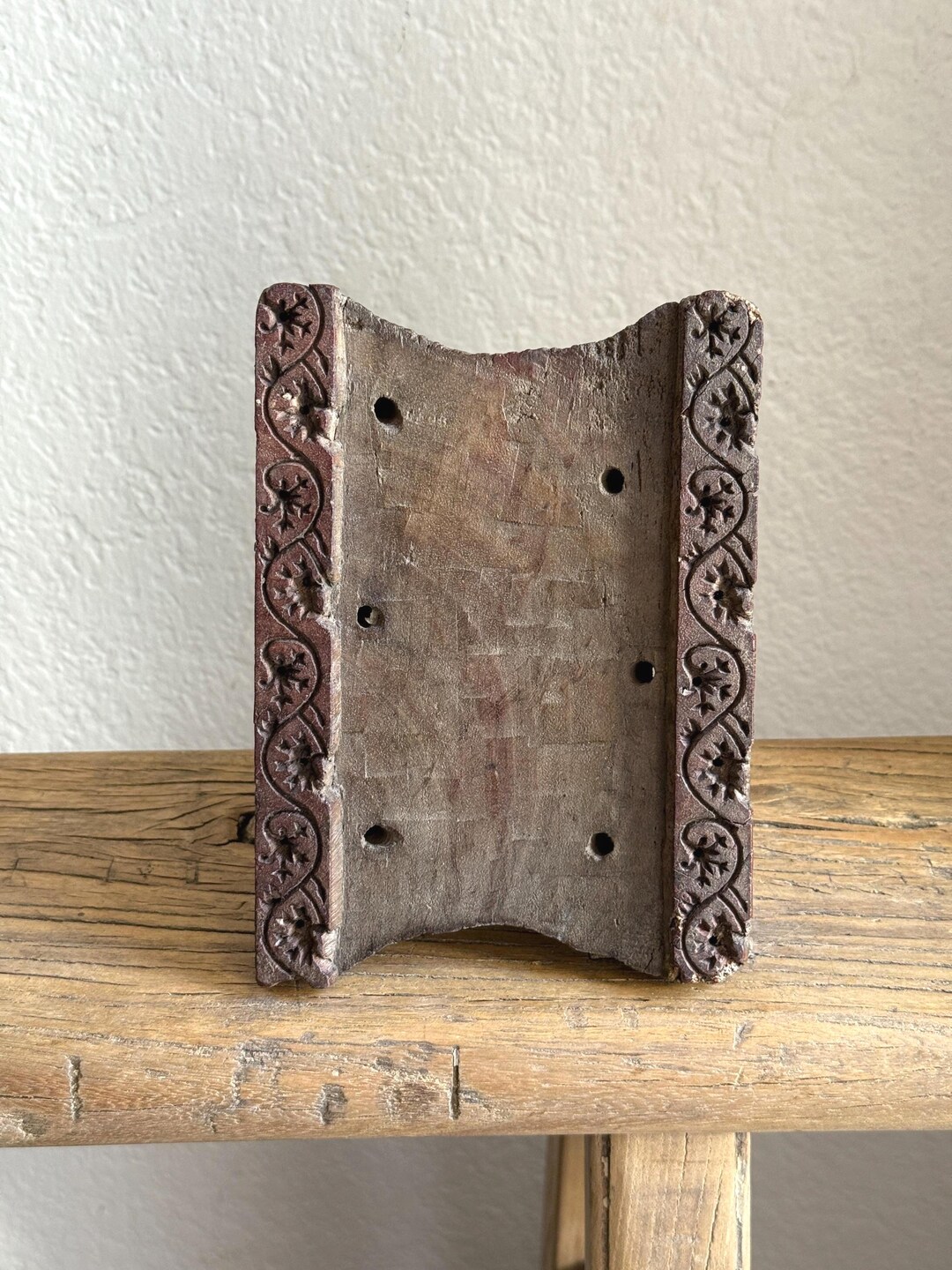 Large Vintage Textile Block Stamp - Etsy