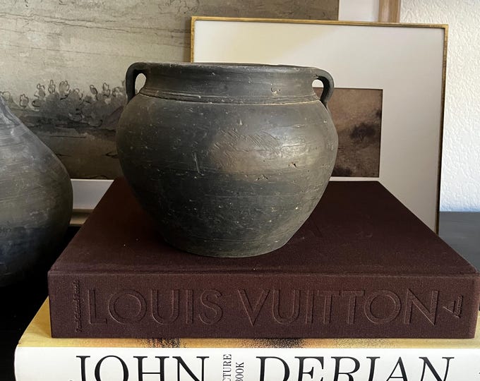 Vintage Clay Pot With Handles - Etsy