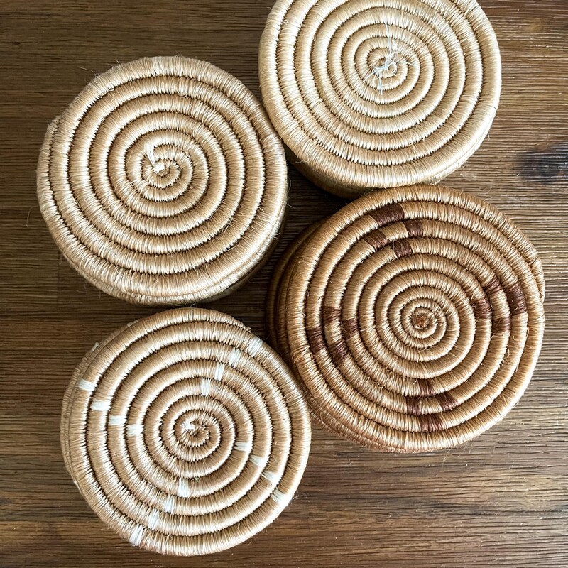 Hand Woven Coasters - Etsy