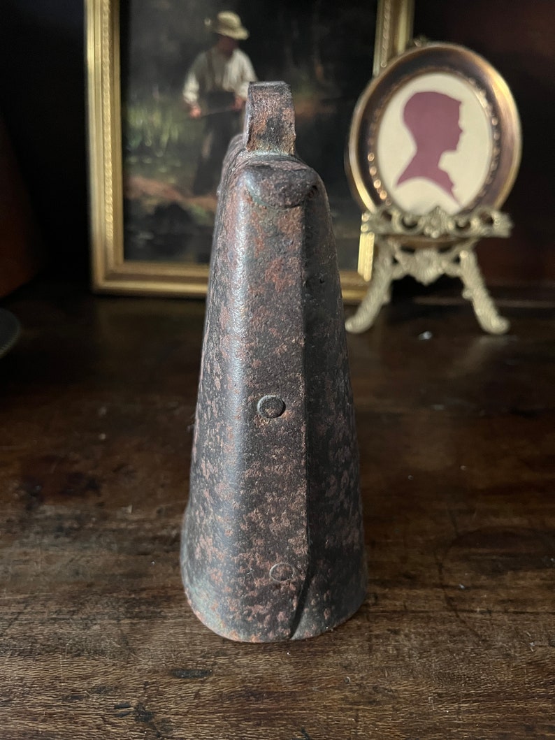 Large Antique Cow Bell - Etsy