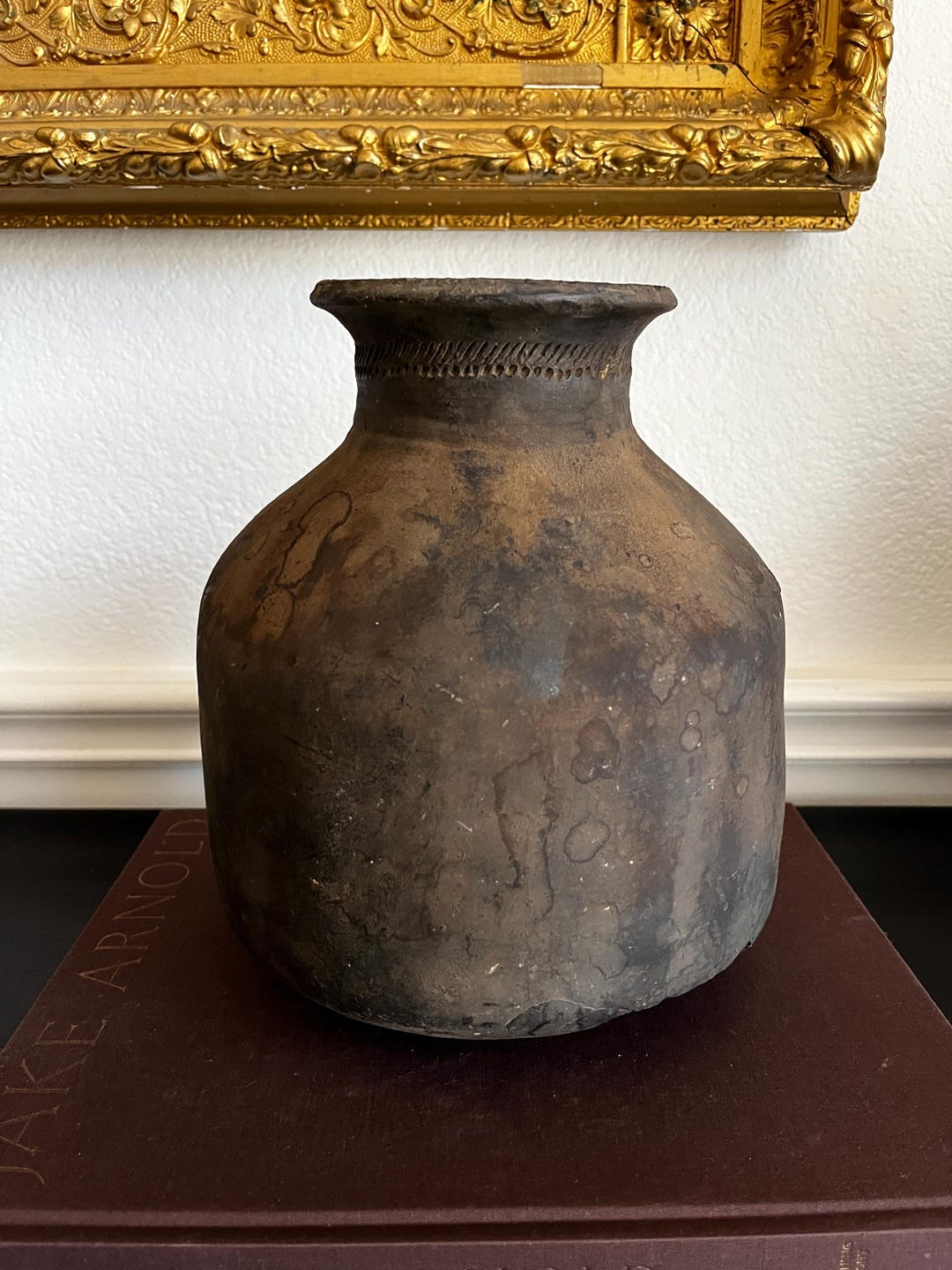 Vintage Clay Vessel With Long Neck - Etsy