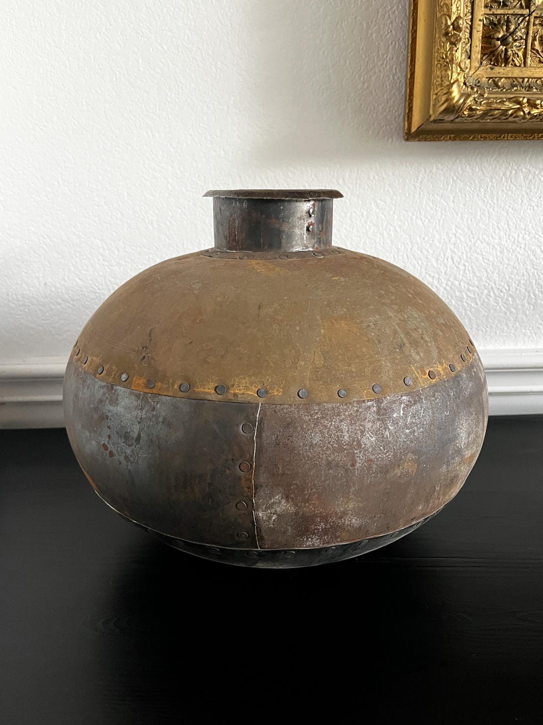 Antique Indian Metal Water Pot - Etsy