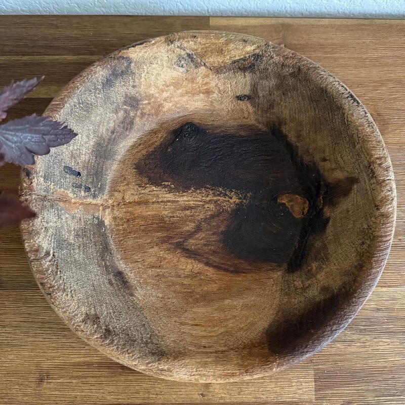 Rustic Wood Bowl - Etsy