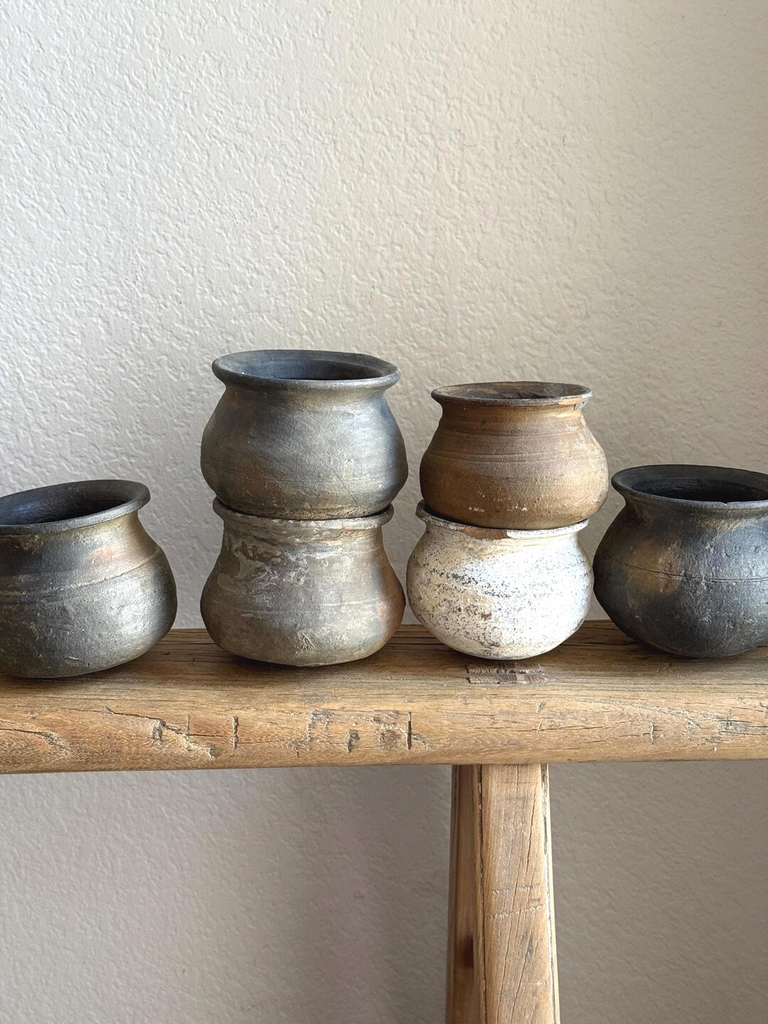 Small Vintage Clay Pot Vessel - Etsy