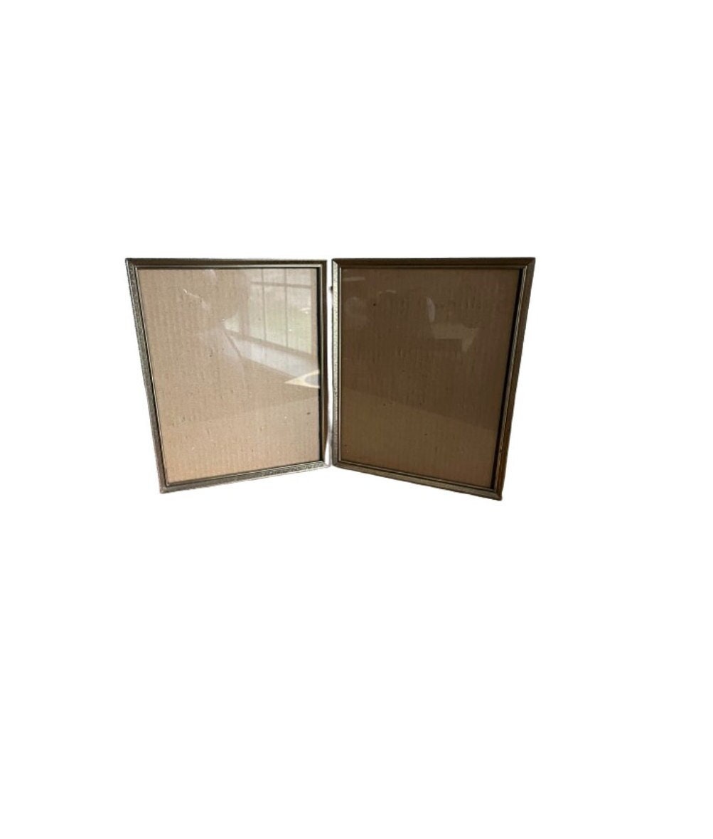 Vintage Gold Tone Double 8x10 Hinged Folding Picture Frames - Etsy