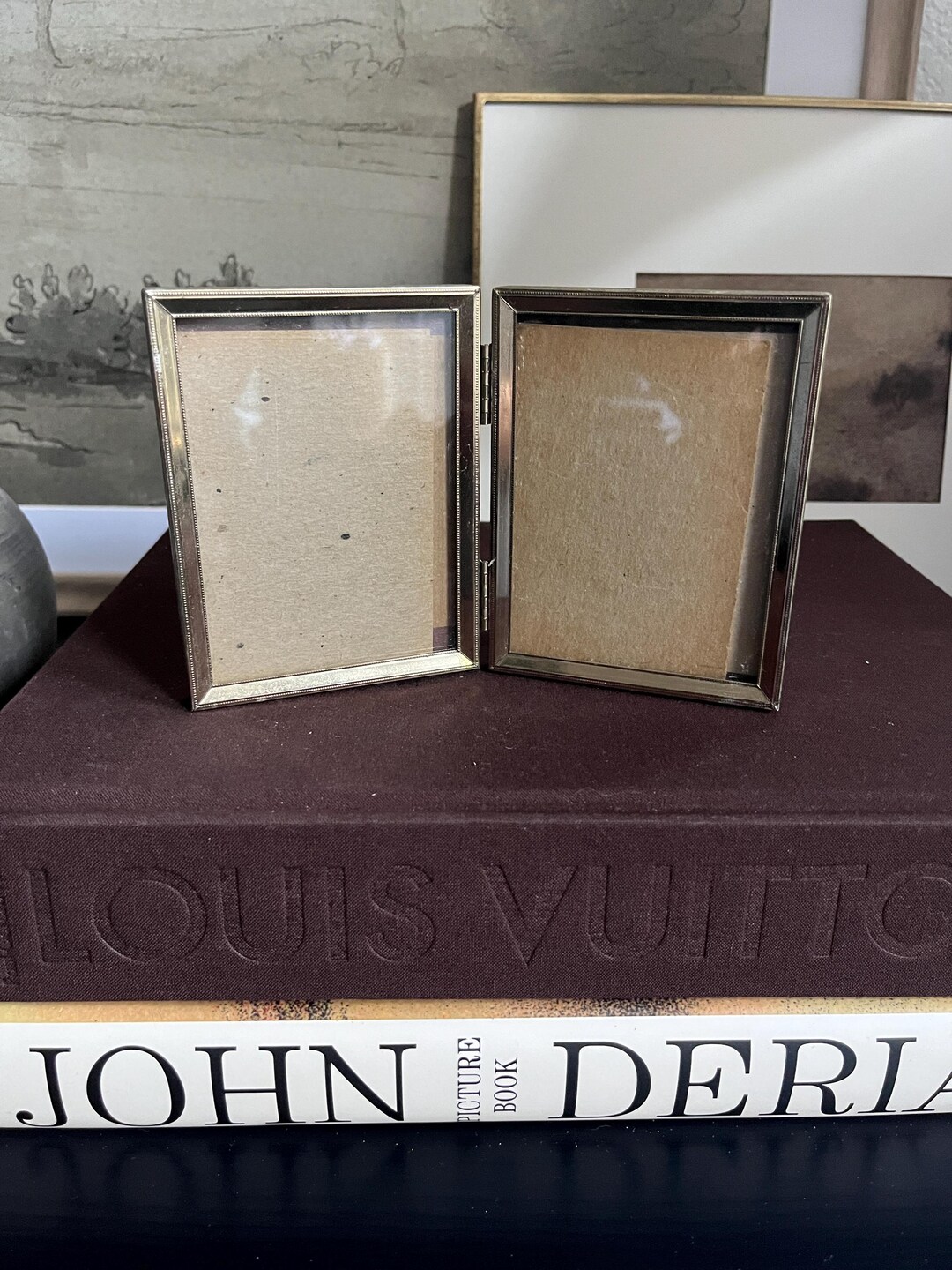 Vintage Standing Double Picture Frames 4.5 X 3.5 - Etsy