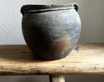 Vintage Clay Pot With Handles - Etsy