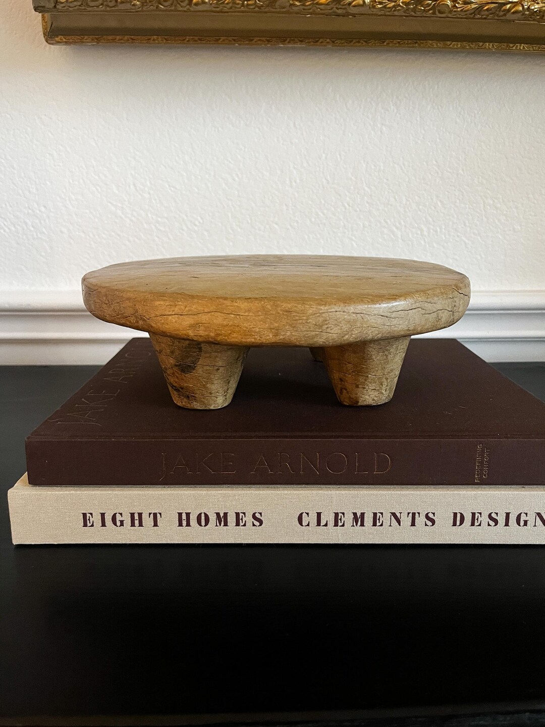 Vintage Round Wood Riser - Etsy