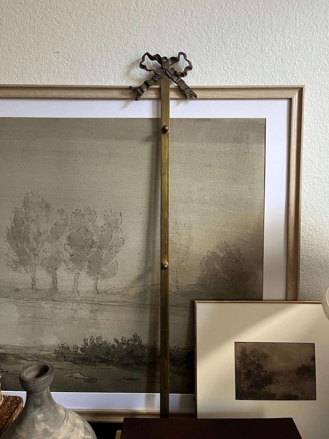 Vintage Brass Bow Wall Hanging Display Vintage Brass Wall Decor Picture ...