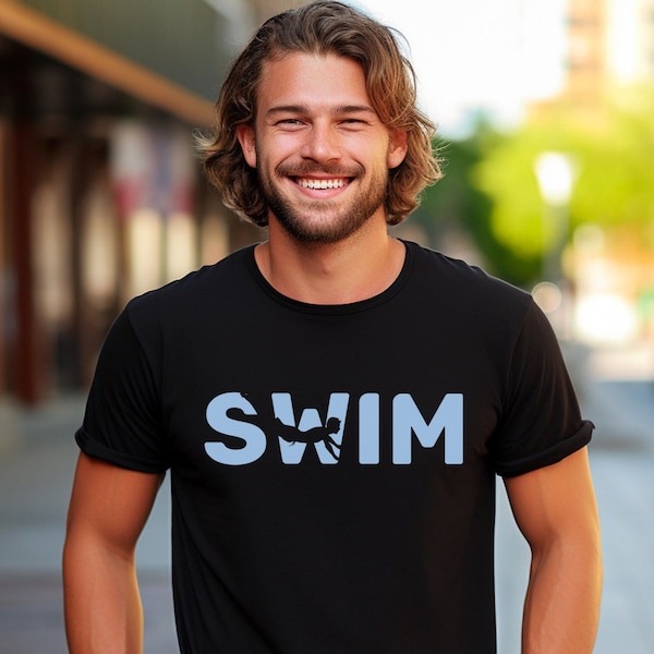 Swimming T Shirt Etsy