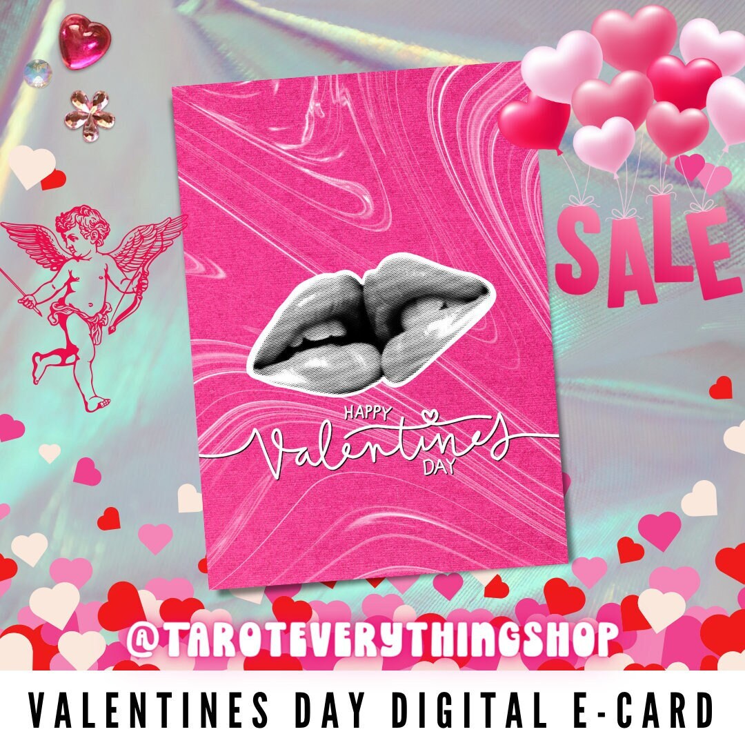 Digital Valentines Day E-card, Customizable Digital Template - Etsy