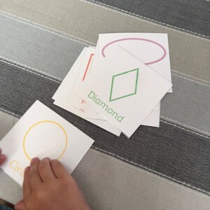 Shape Flashcards for Preschool, Prek, and Kindergarten - Etsy