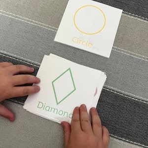 Shape Flashcards for Preschool, Prek, and Kindergarten - Etsy