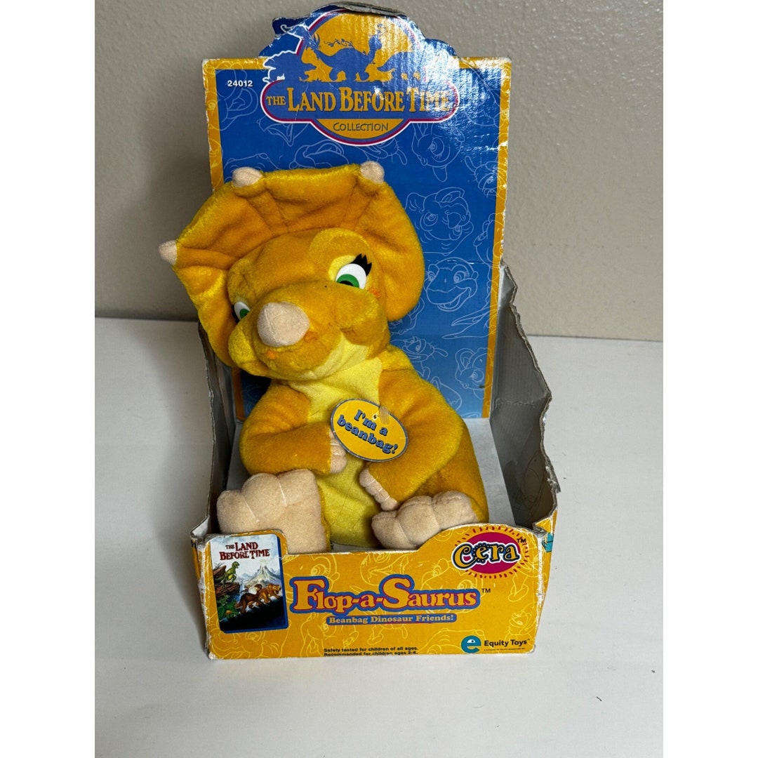 1996 Land Before Time Cera Beanbag Dinosaur New - Etsy