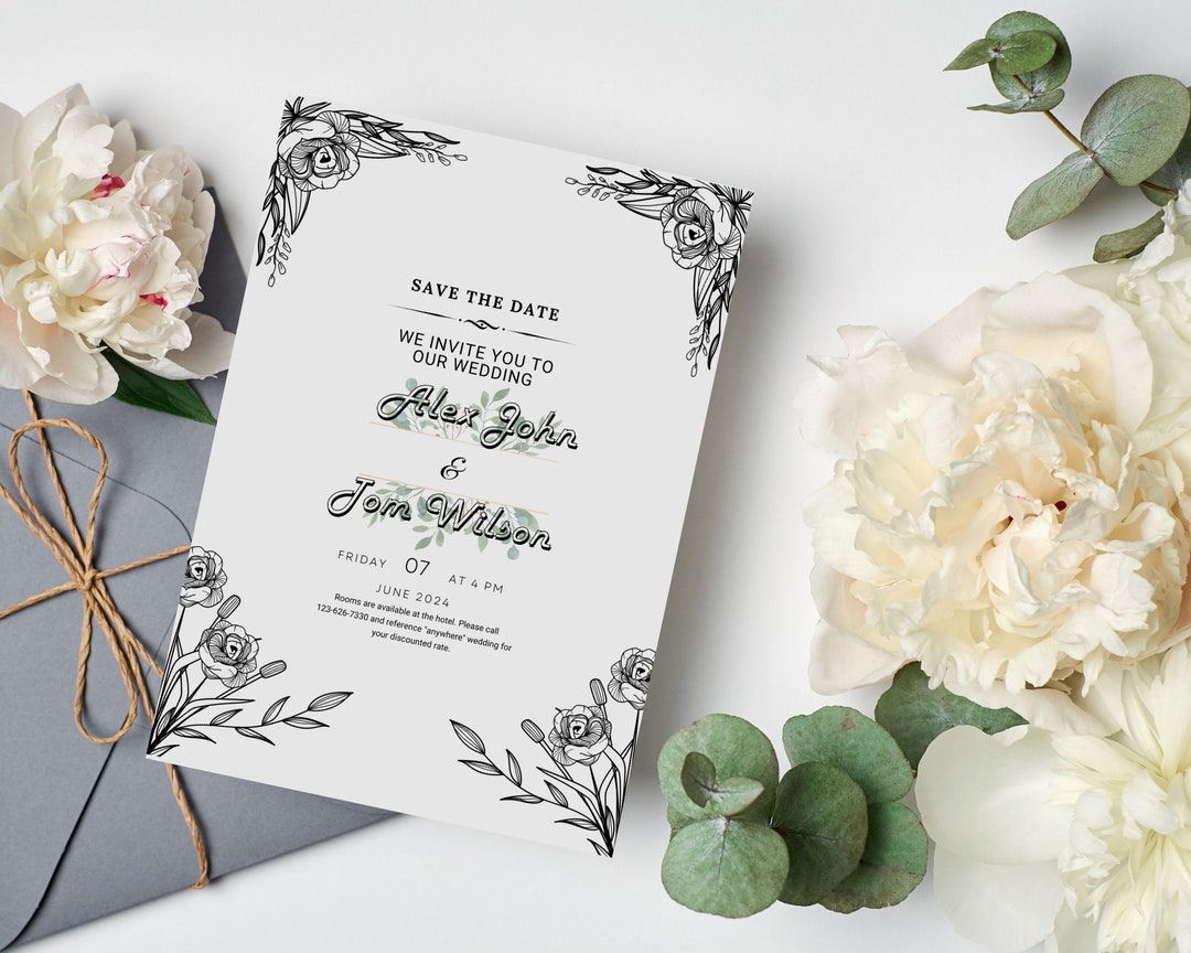 Editable Invitation Card Custom Personalized Digital - Etsy