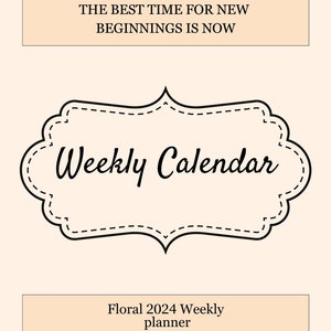 2024 Weekly Planner Printable Bundle, A4 Half Letter/letter, 2024 Daily ...