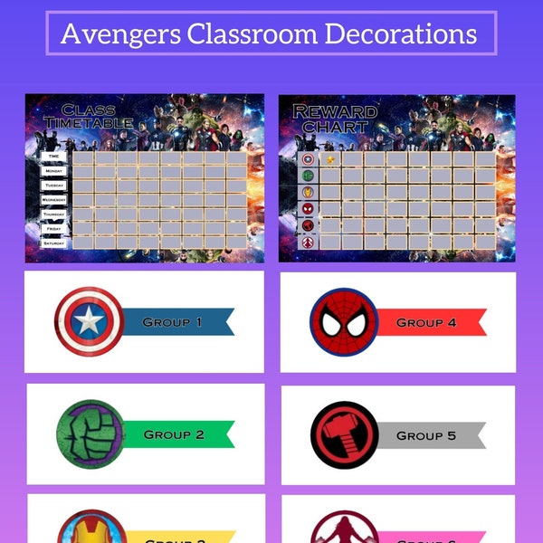 Superhero Classroom Decor - Etsy