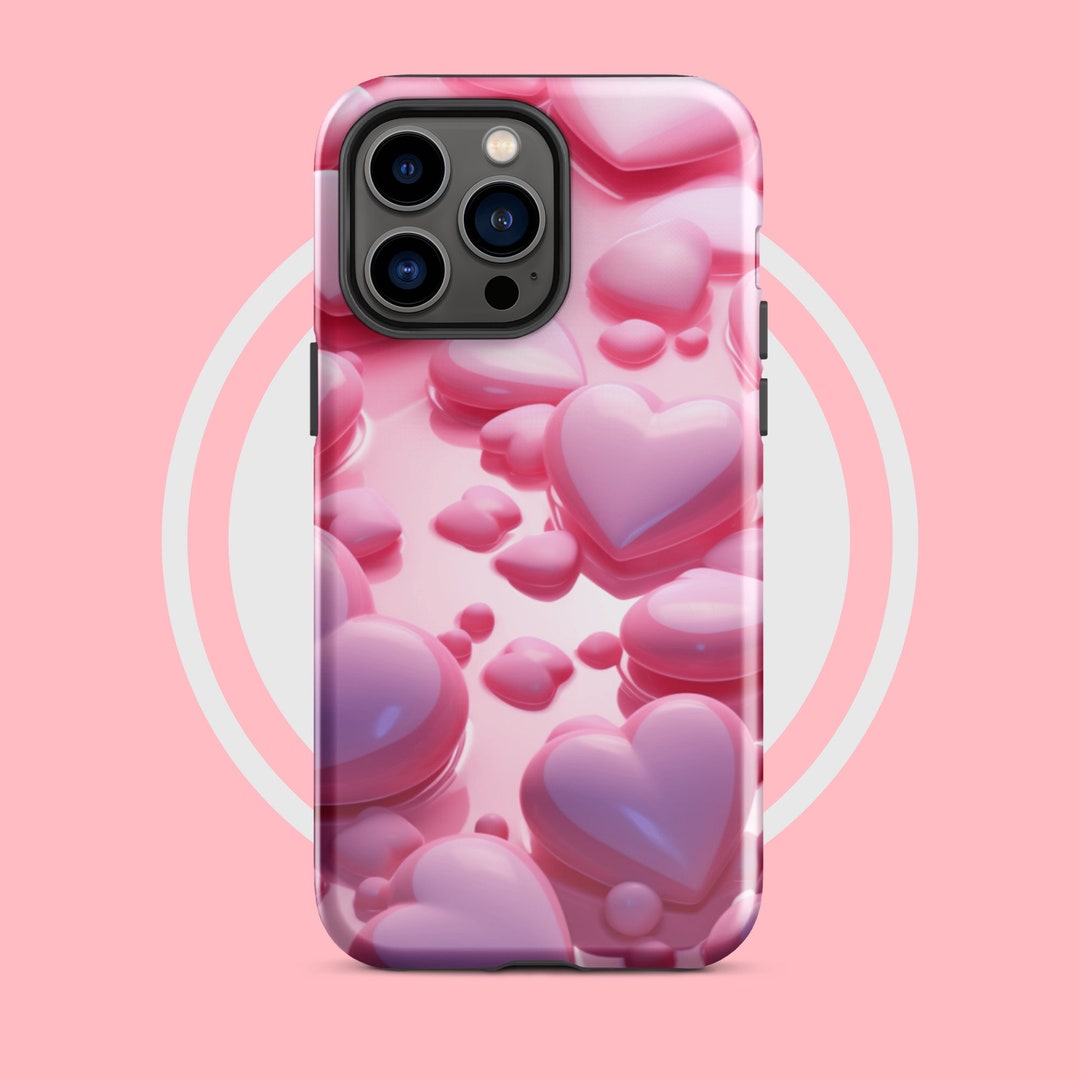 Cute Pink Girly Hearts Tough Case for Iphone® multiple Sizes - Etsy