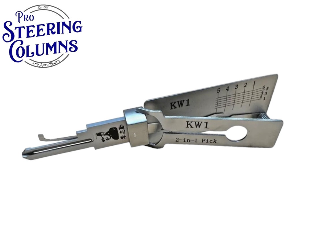 Original Lishi 2 in 1 KW1 Kwikset 5-pin Pick & Decoder Anti Glare ...