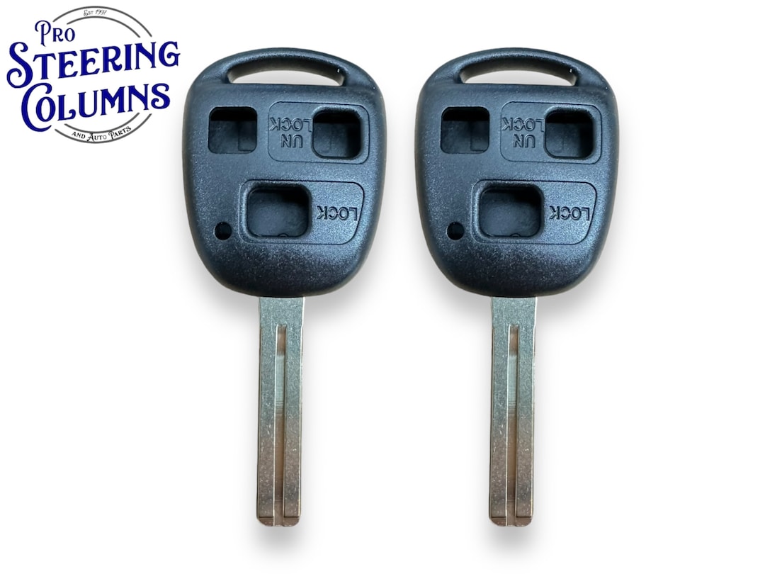 1998-2008 Lexus 3-button Remote Head Key Shell LX90 Short Blade 2 Pack ...