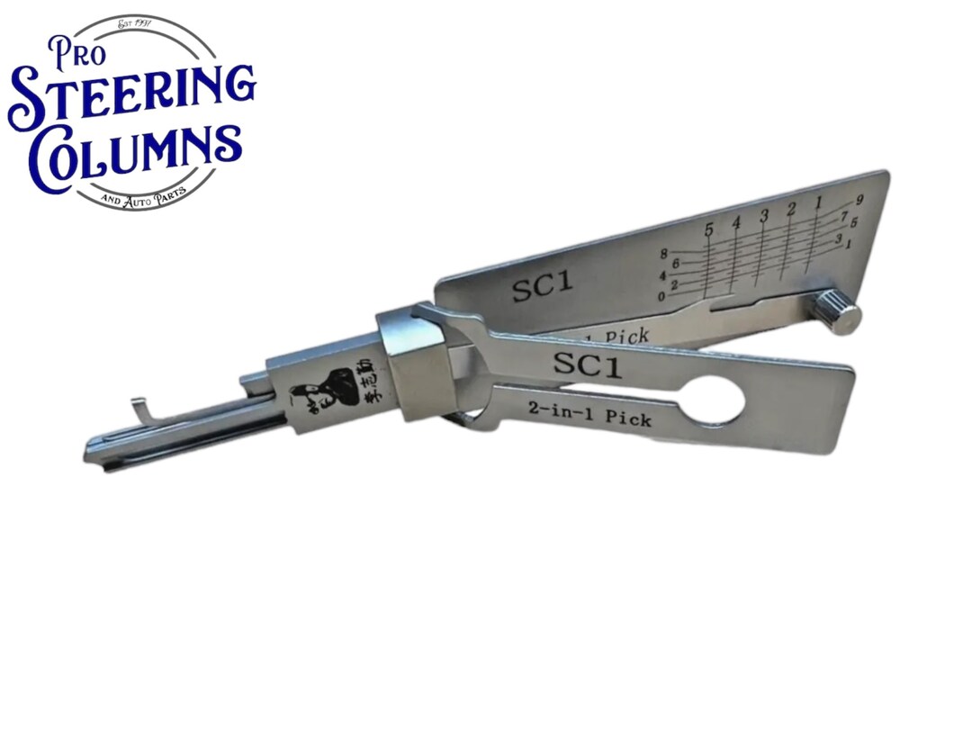 Original Lishi 2 in 1 SC1 Schlage 5-pin Pick & Decoder Anti Glare ...