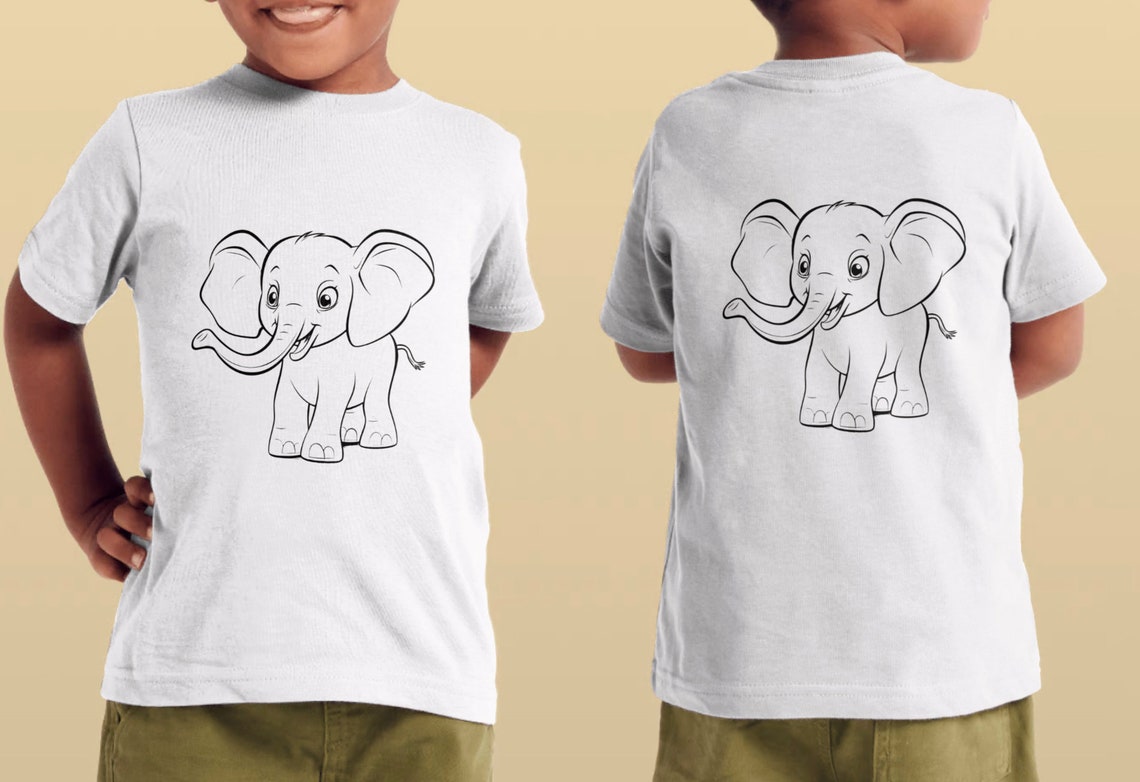 Cute Elephant Svg Baby Elephant Svg Cute Elephant Clipart - Etsy