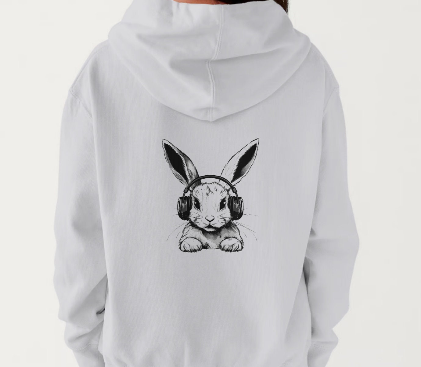 Bunny Svg, DJ Bunny Vector, Cutfile Cricut Silhouette Rabbit Clipart ...