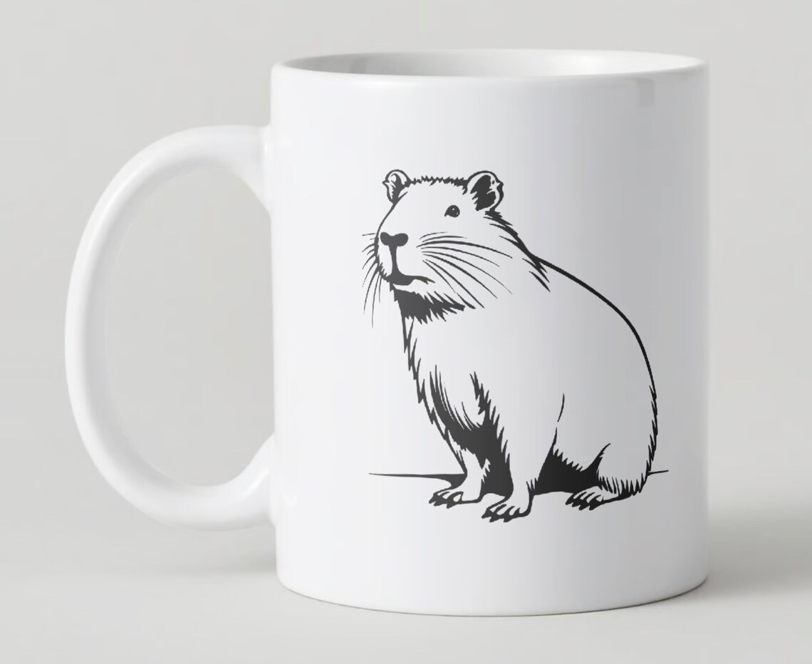 Capybara Svg, Cute Capybara Svg, Cutfile Cricut Silhouette Capybara ...