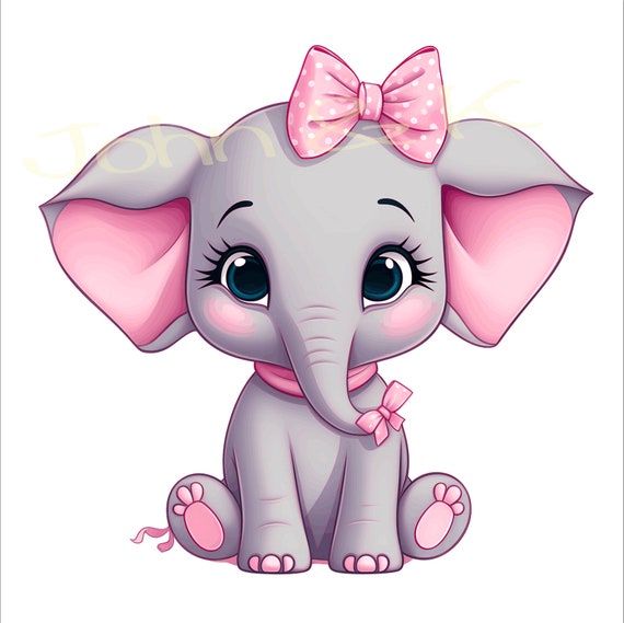 Little Pink Elephant Clip Art Free Clip Art