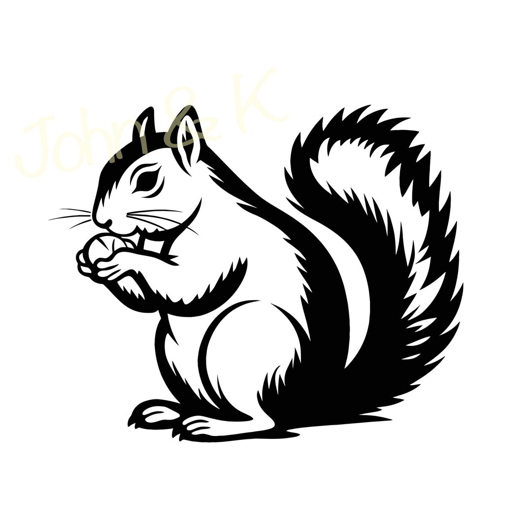 Gray Squirrel Svg, US Animal Vector, Squirrel Svg Clipart Cutfile for ...