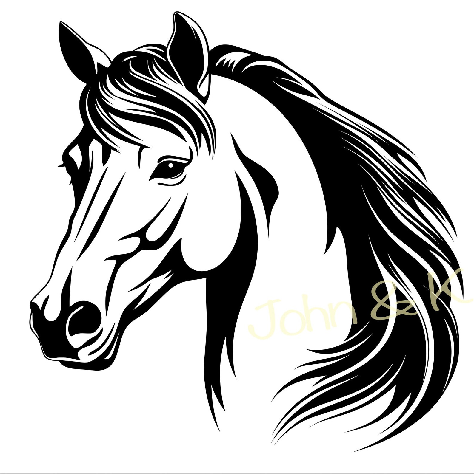 Horse Svg, Horse Vector, Lusitano Svg, Horse Clipart, Lusitano Svg for ...
