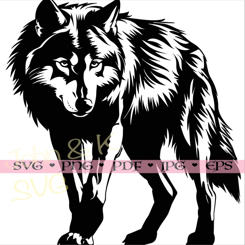 Wolf Svg File - Etsy