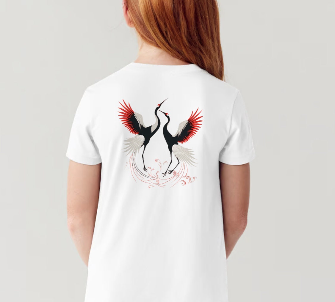 Crane Svg, Crane Vector, Red-crowned Crane Cutfile Decal Clipart Cricut ...