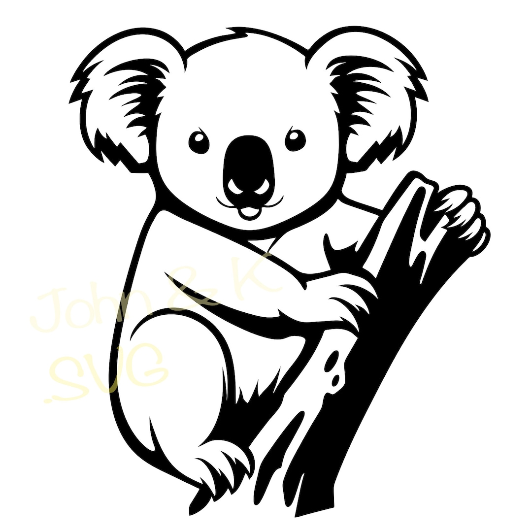 Koala Svg, Cute Koala Svg, Australia Koala Svg, Cute Koala Clipart ...