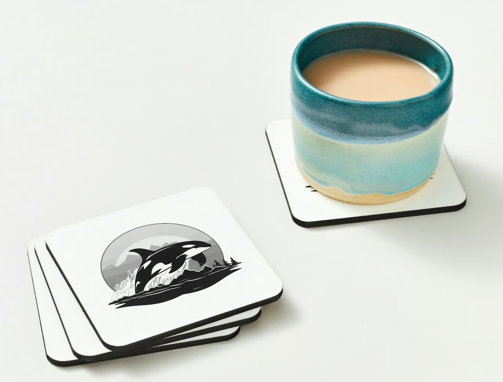 Killer Whale Svg, Breaching Orca Svg Cutfile Clipart Cricut Silhouette ...