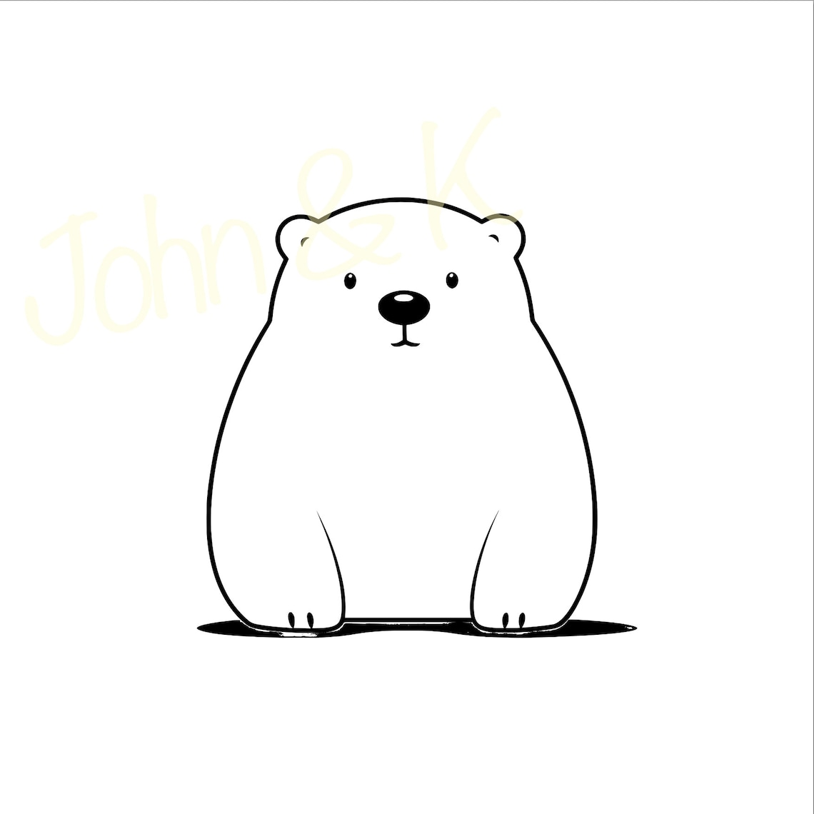 Polar Bear Svg Cute Polar Bear Vector Polar Bear Lover Clip - Etsy