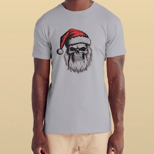 Santa Clause Skull Svg, Christmas Skull Svg, Skull Clipart, Skull Svg ...