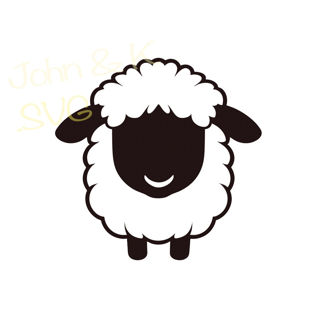 Blacknose Sheep Svg, Cute Sheep Cutfile Cricut Silhouette Clipart Png ...