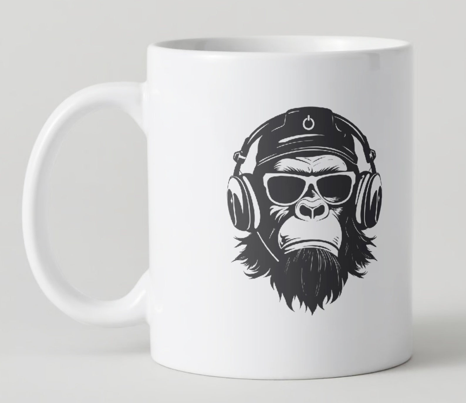 Gorilla Svg, DJ Gorilla Png, Cutfile Cricut Silhouette Gorilla Clipart ...