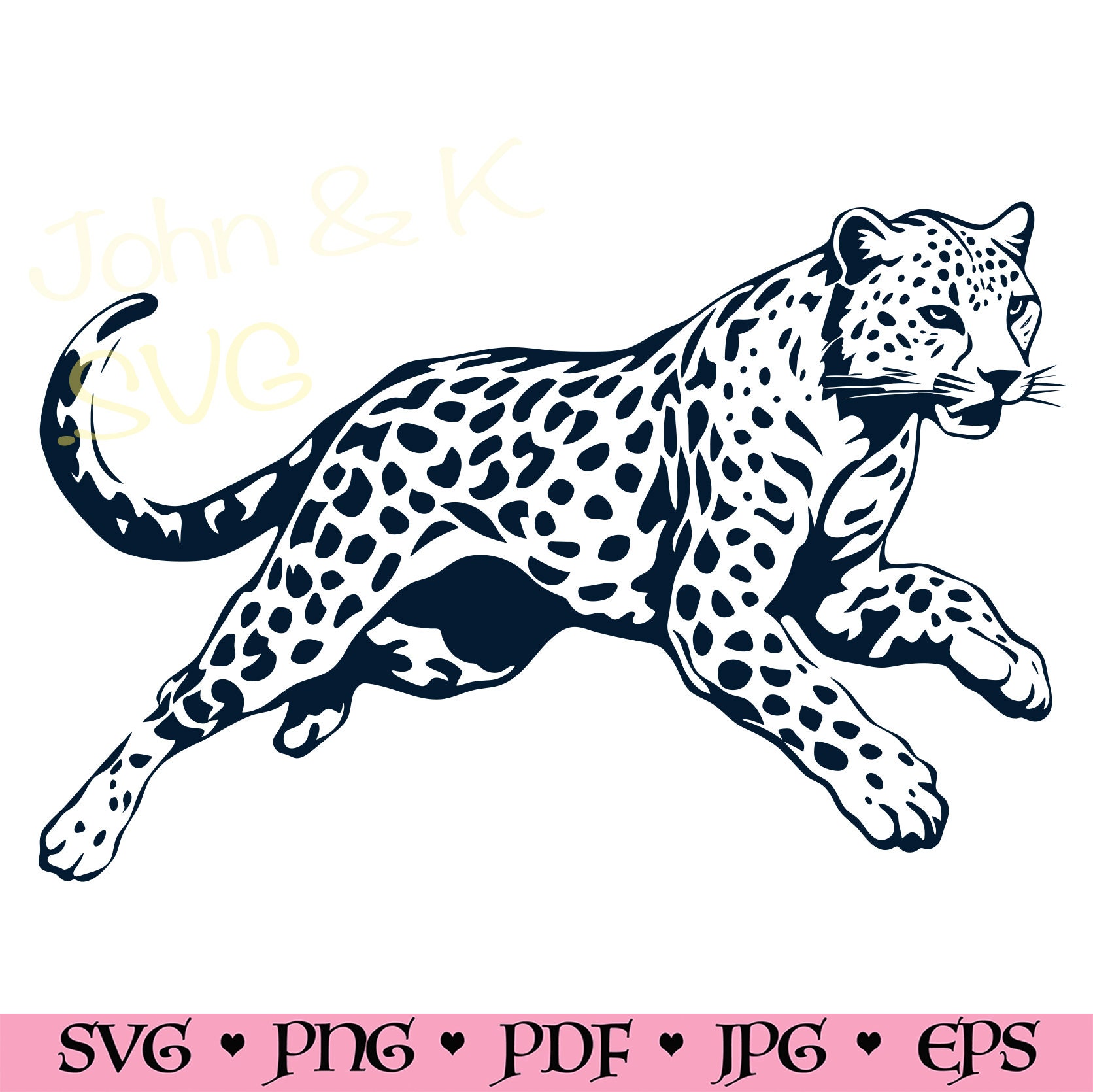 Cheetah Svg, Fierce Cheetah Svg, Cricut Silhouette Cheetah Clipart Png ...