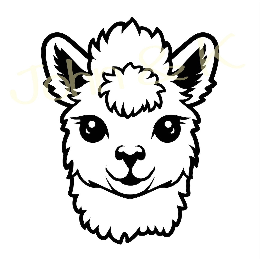 Alpaca Svg, New Zealand Alpaca Svg, Cute Alpaca Vector, Alpaca Lover ...