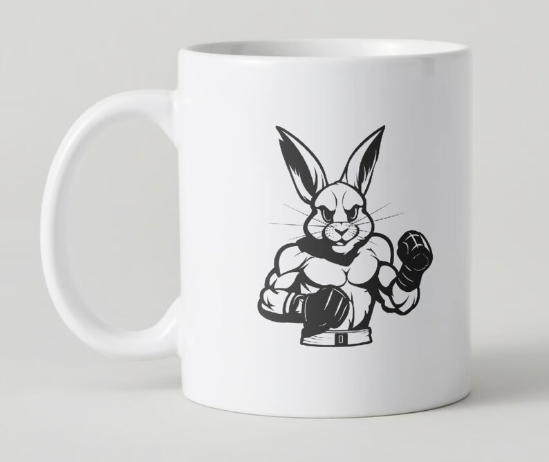 Bunny Svg Boxing Bunny Svg Cricut Silhouette Rabbit Clipart - Etsy