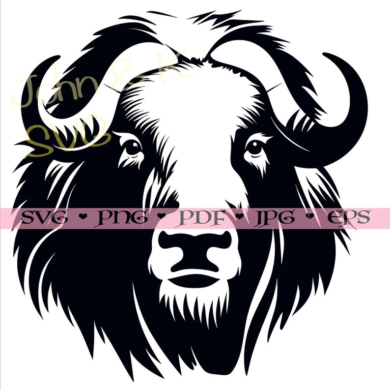 Musk OX Svg, OX Head Svg, Cutfile Cricut Silhouette Musk OX Clipart Png ...