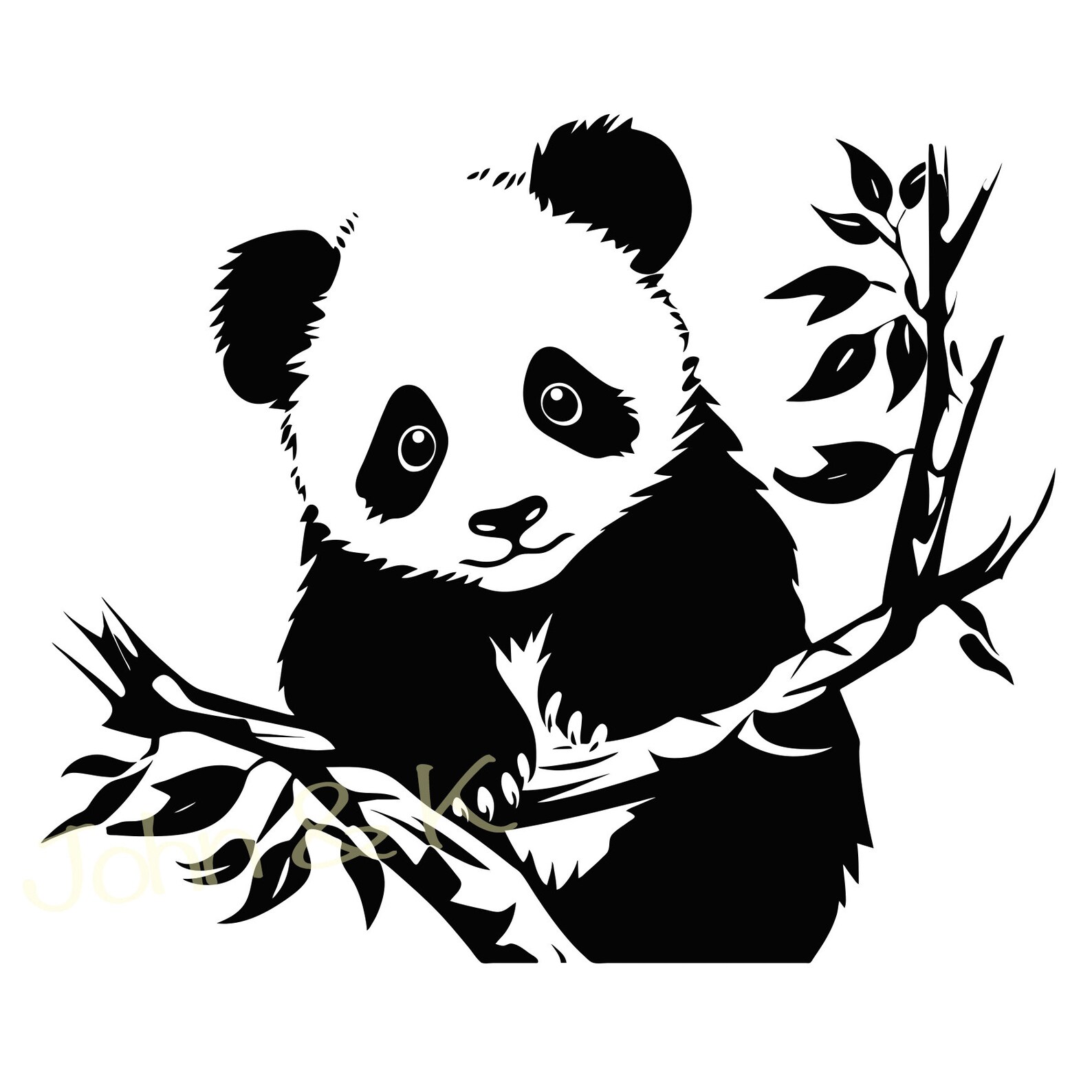 Panda Svg, Panda Vector, Cute Panda Svg, Panda Clipart, Cute Panda Svg ...