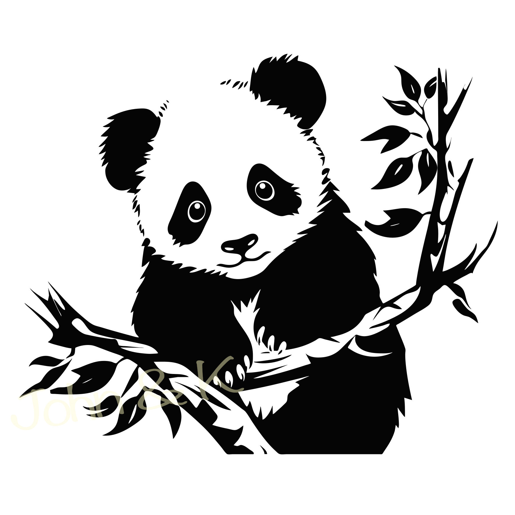 Panda Svg, Panda Vector, Cute Panda Svg, Panda Clipart, Cute Panda Svg ...