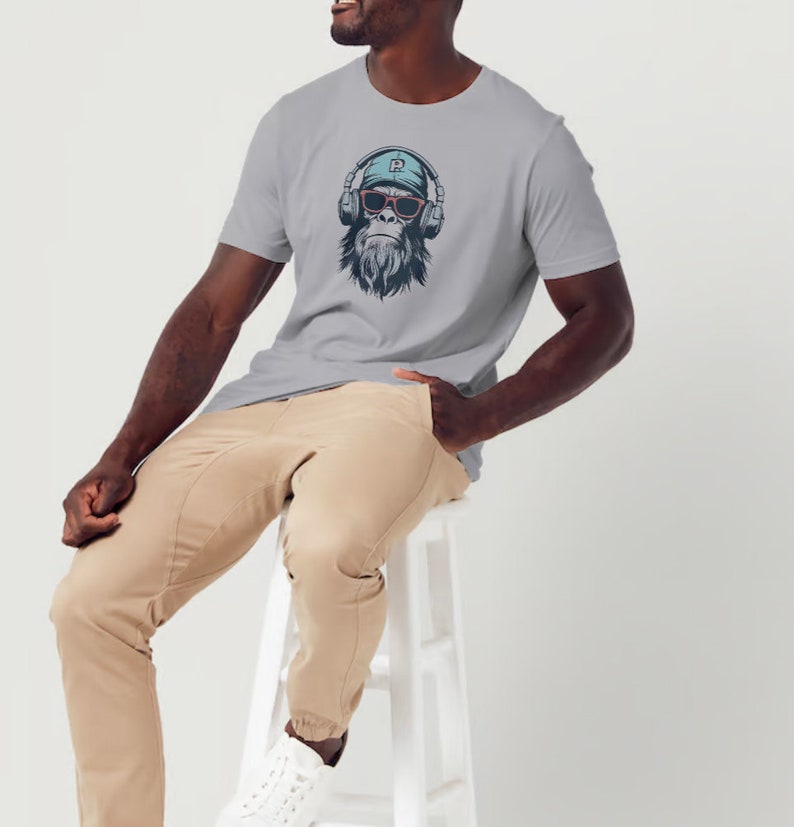 Ape Svg, DJ Ape Png, Ape Decal Cutfile Cricut Silhouette Clipart Png ...