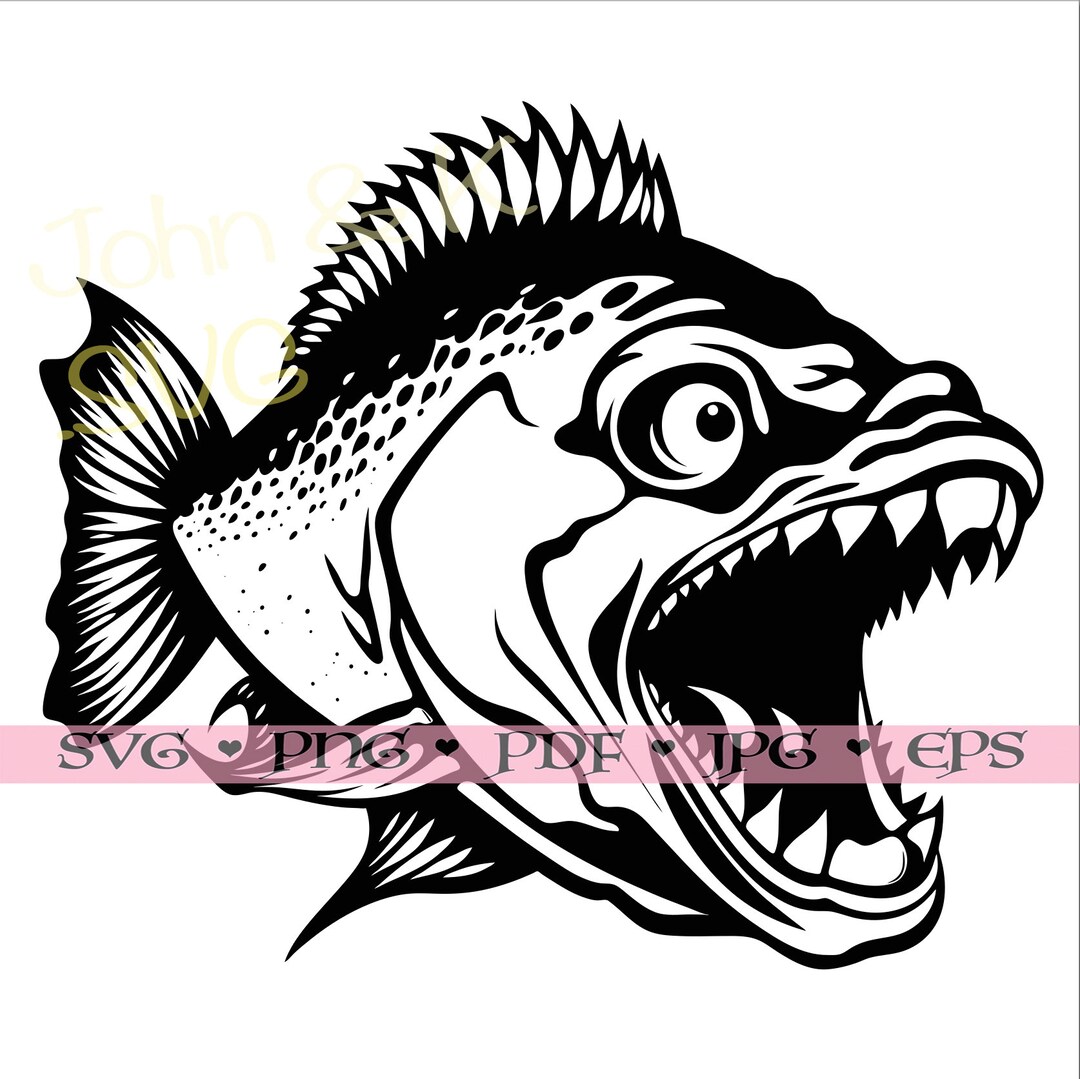 Amazon Piranha Svg, Dangerous Fish Svg, Cricut Cutfile Silhouette ...