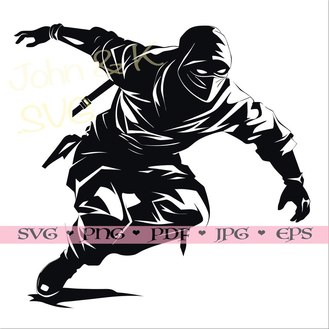 Ninja Svg, Assassin Vector, Japan Ninja Cutfile Clipart Cricut ...