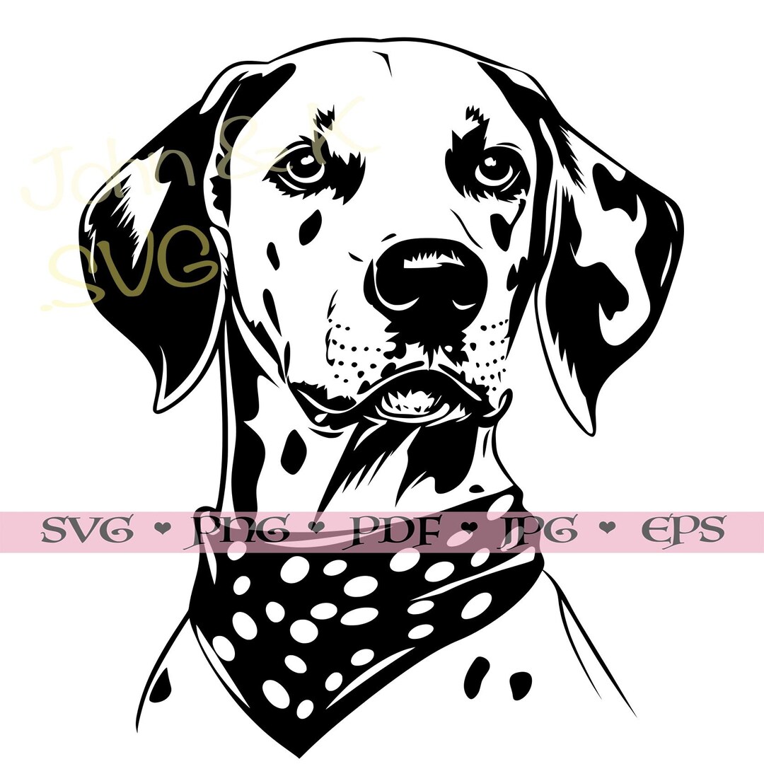 Dalmatian Svg, Cute Dog Svg, Dog Cutfile Clipart Cricut Silhouette Png ...